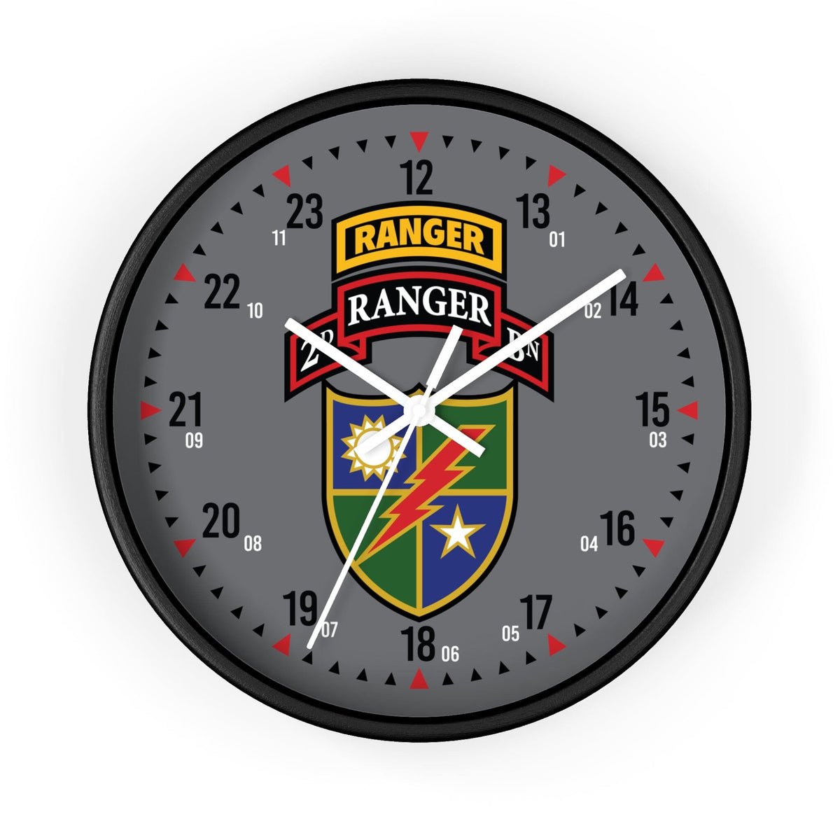 2nd Ranger Battalion Scroll and Shield Wall Clock – American Marauder