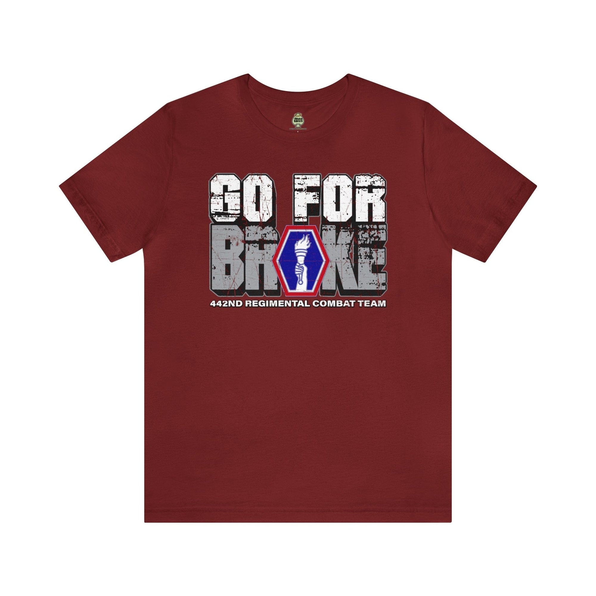 442nd Regimental Combat Team Go For Broke - Athletic Fit Team Shirt ...