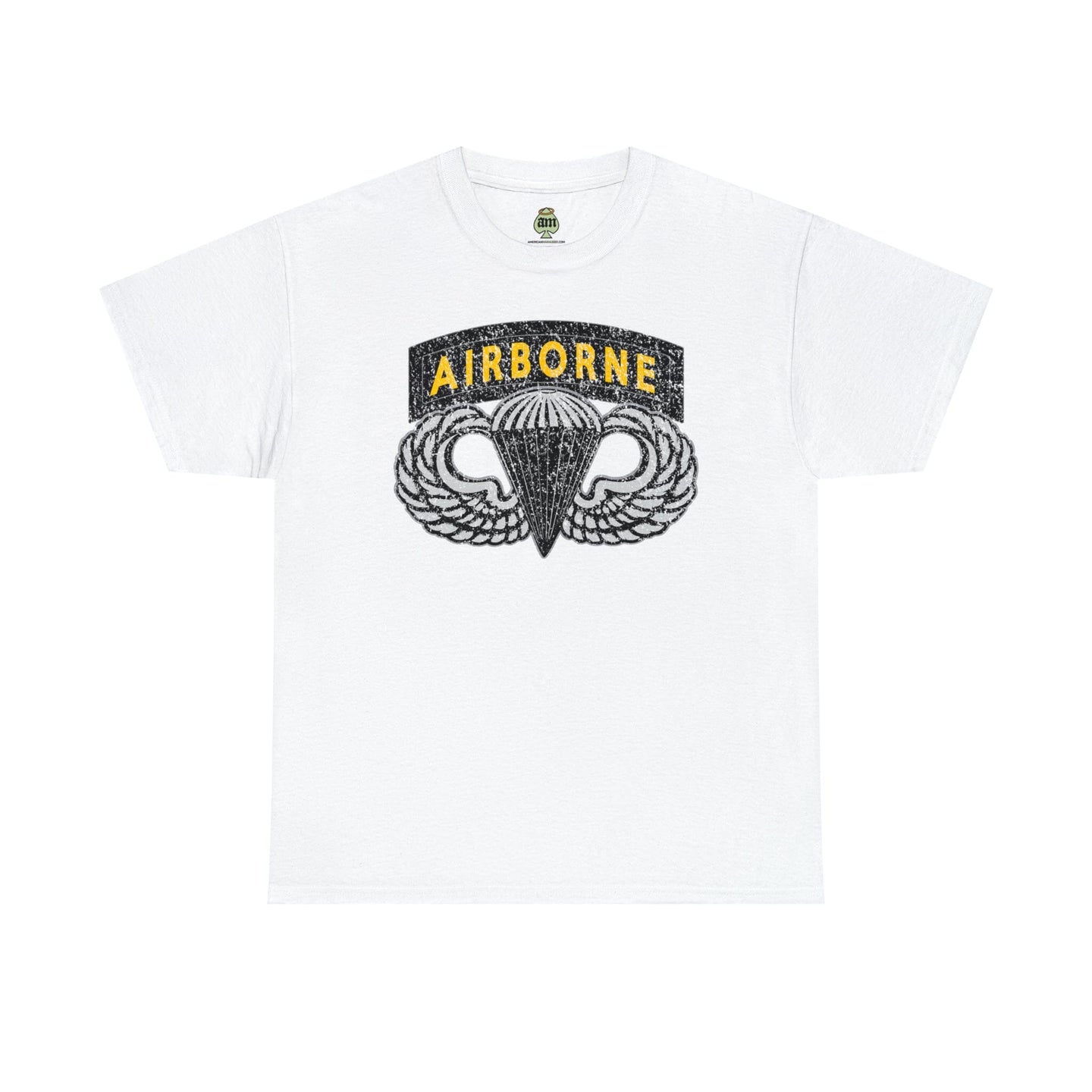 Custom Airborne Black and Gold Standard Fit Shirt – American Marauder