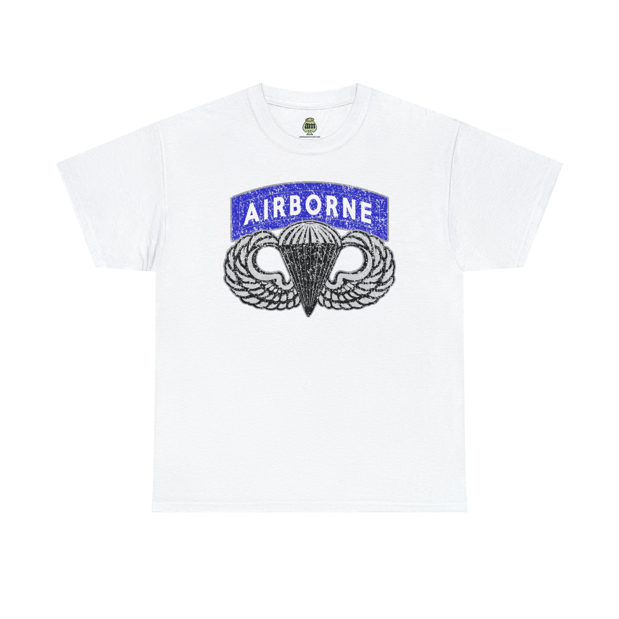 Custom Airborne Blue White Edition Standard Fit Shirt – American Marauder