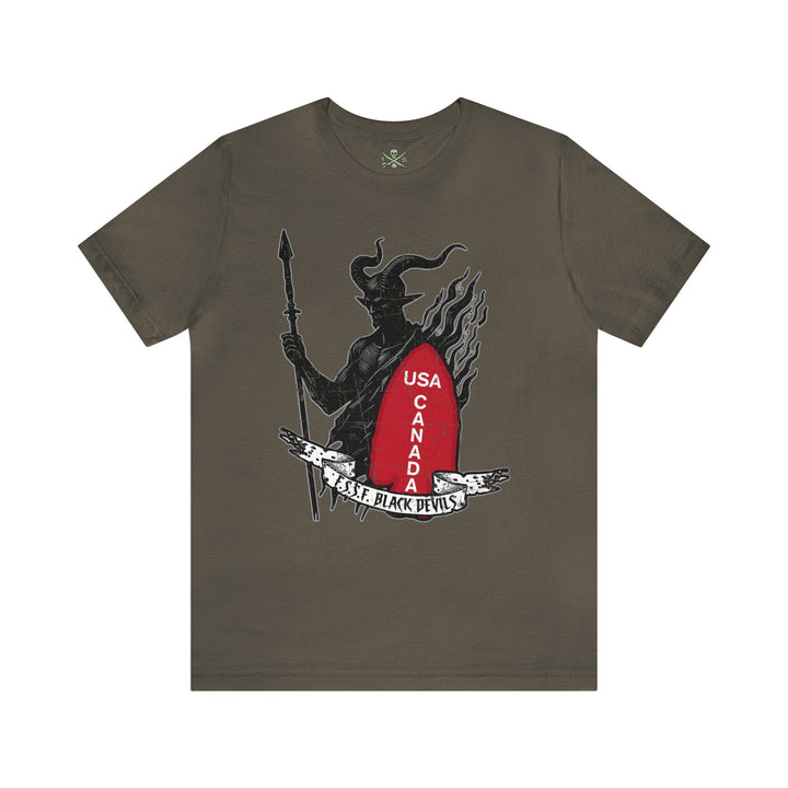 First Special Service Forces Black Devil - Athletic Fit Team Shirt ...