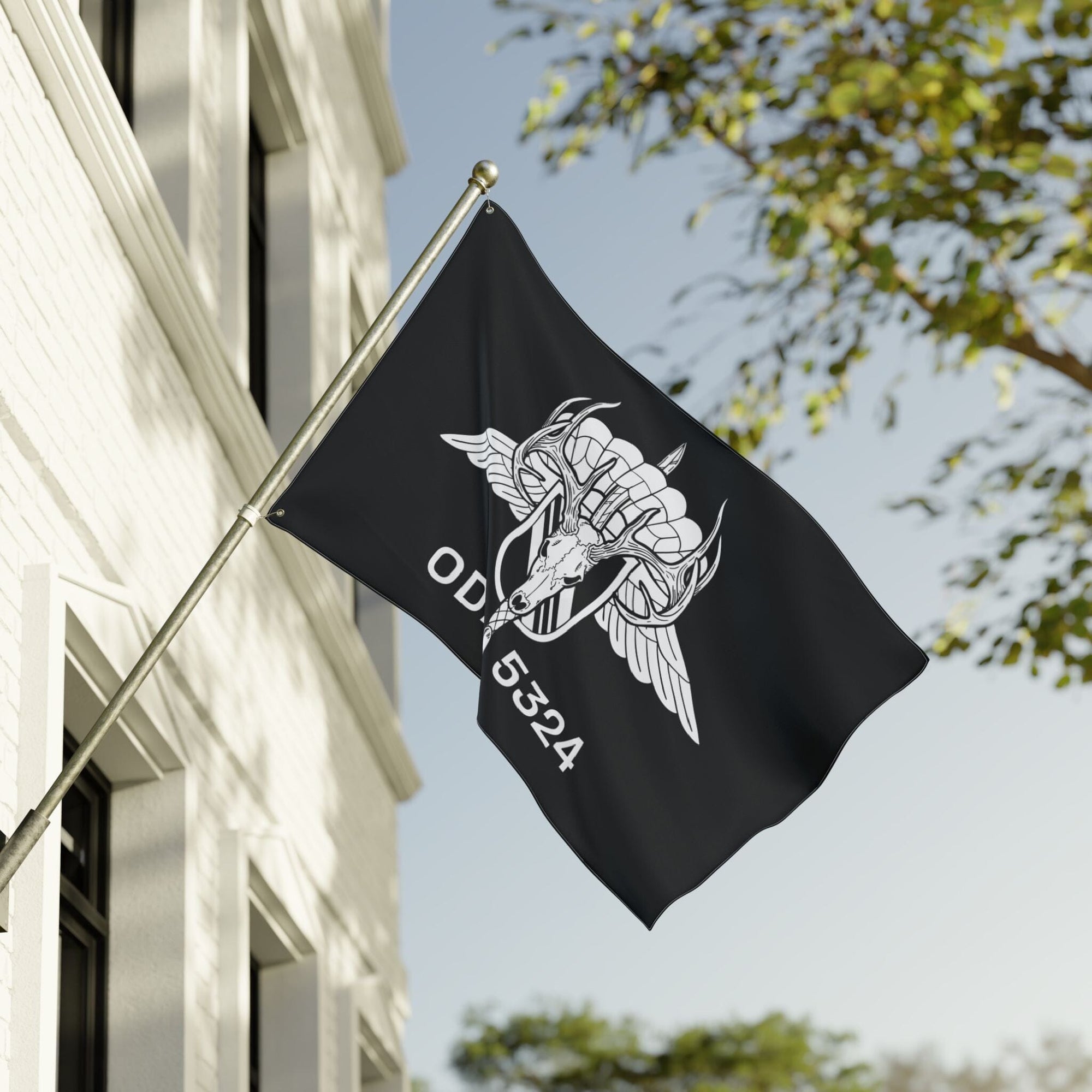 ODA 5324 Black and White Insignia Double-Sided Flag - 36 x 60 ...
