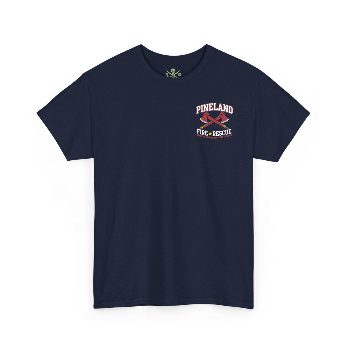Pineland Fire Department Left Chest and Full Back Print Standard Fit C ...