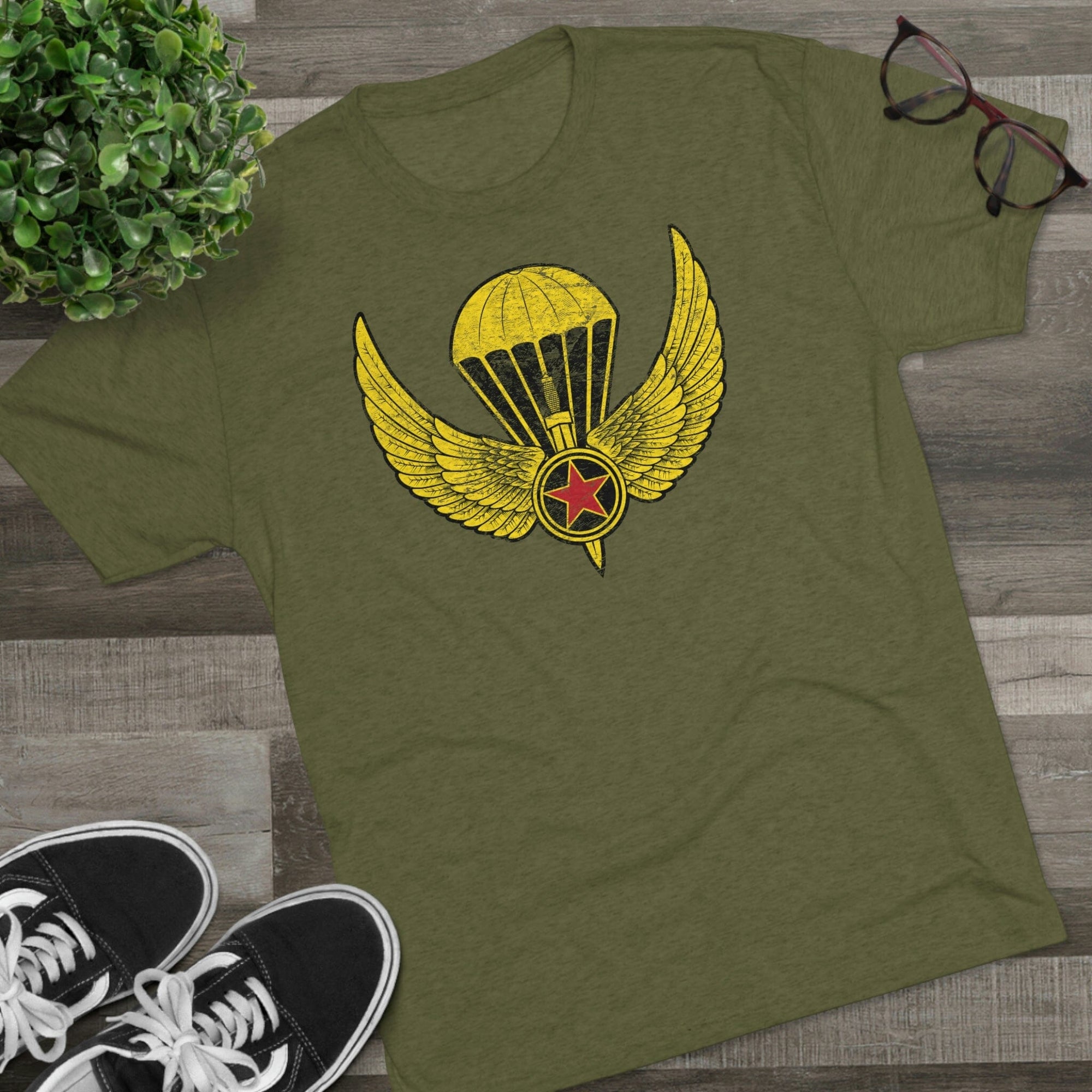 509th Airborne OPFOR Jump Wings Triblend Shirt – American Marauder