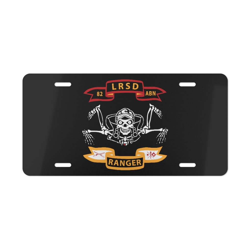 82nd Airborne LRSD HALO Harry - Vanity Plate – American Marauder