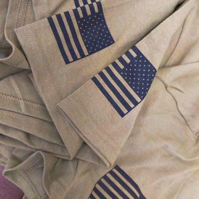 Army OCP Cotton Undershirt with Sleeve Flag Print – American Marauder