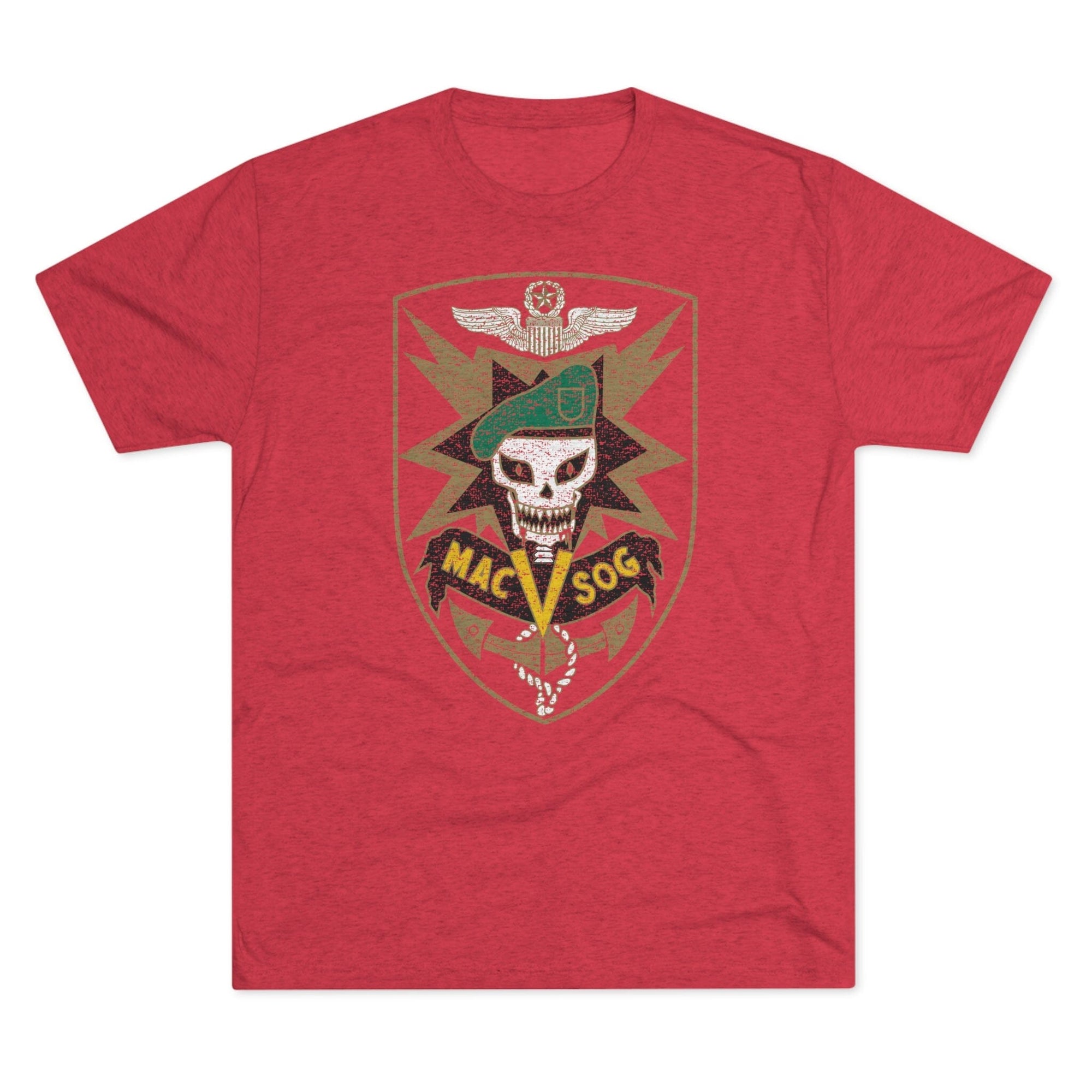 MACV-SOG Distressed - Triblend Athletic Shirt – American Marauder