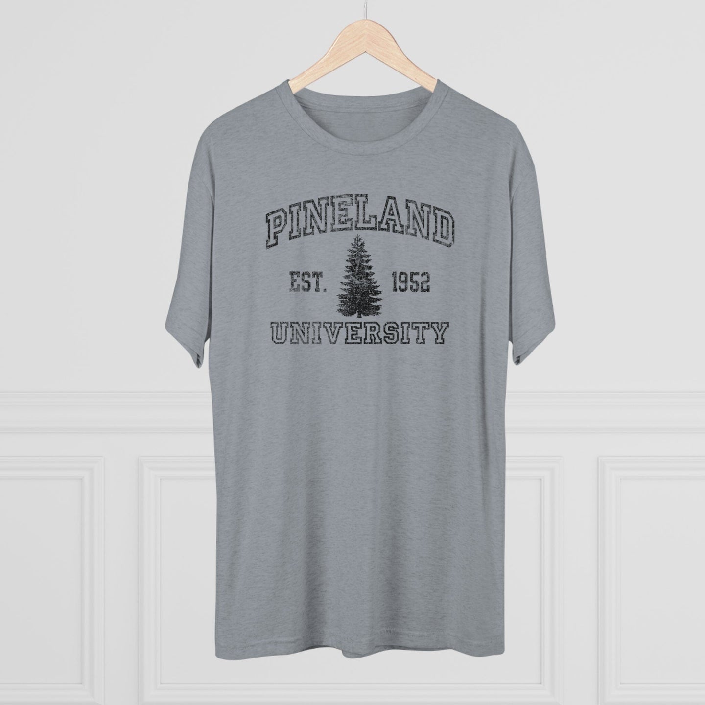 Pineland University Dark Logo Triblend Athletic Shirt – American Marauder