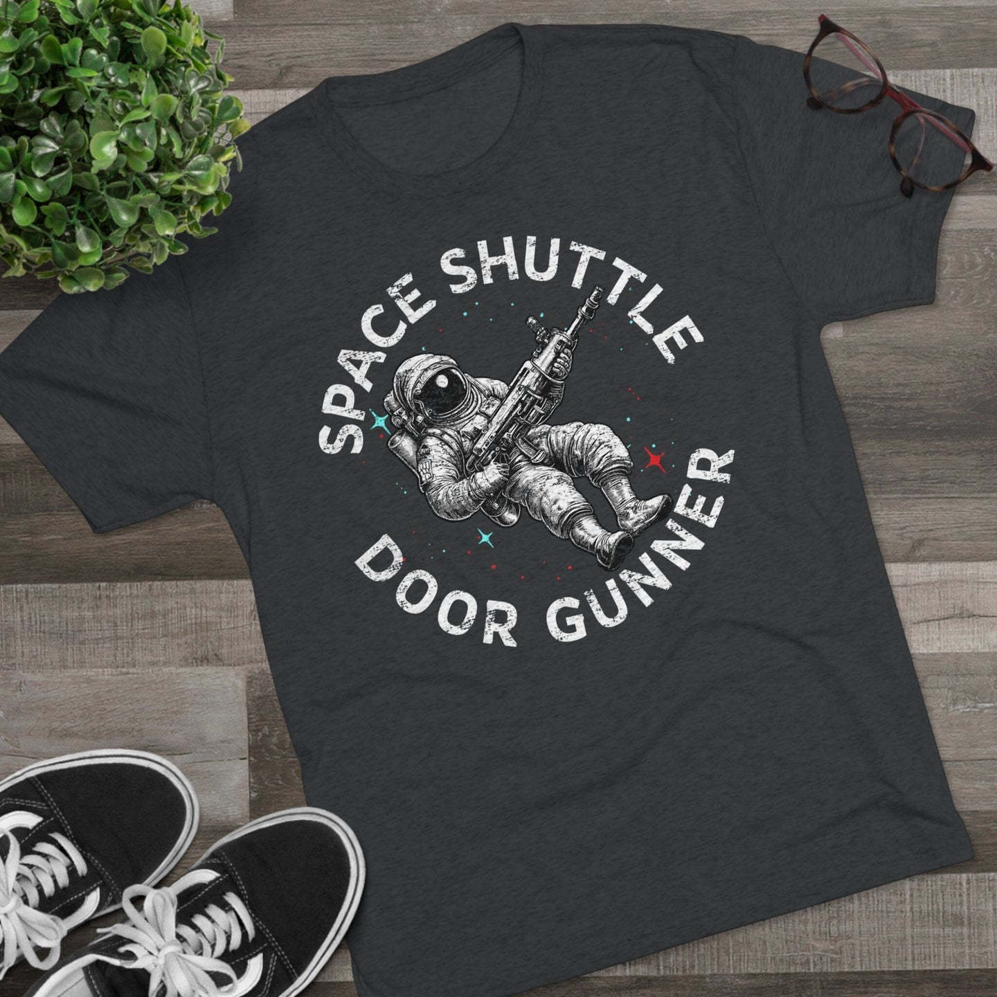 Space Shuttle Door Gunner - Triblend Athletic Shirt – American Marauder